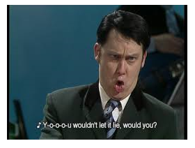 You couldn't let it lie!