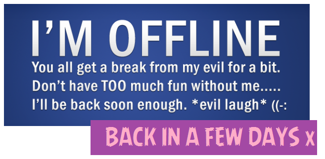 Time for a break ... -
