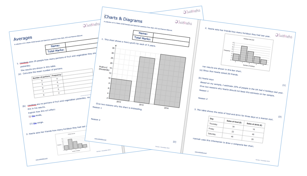 GCSE 9-1 Foundation – STATISTICS